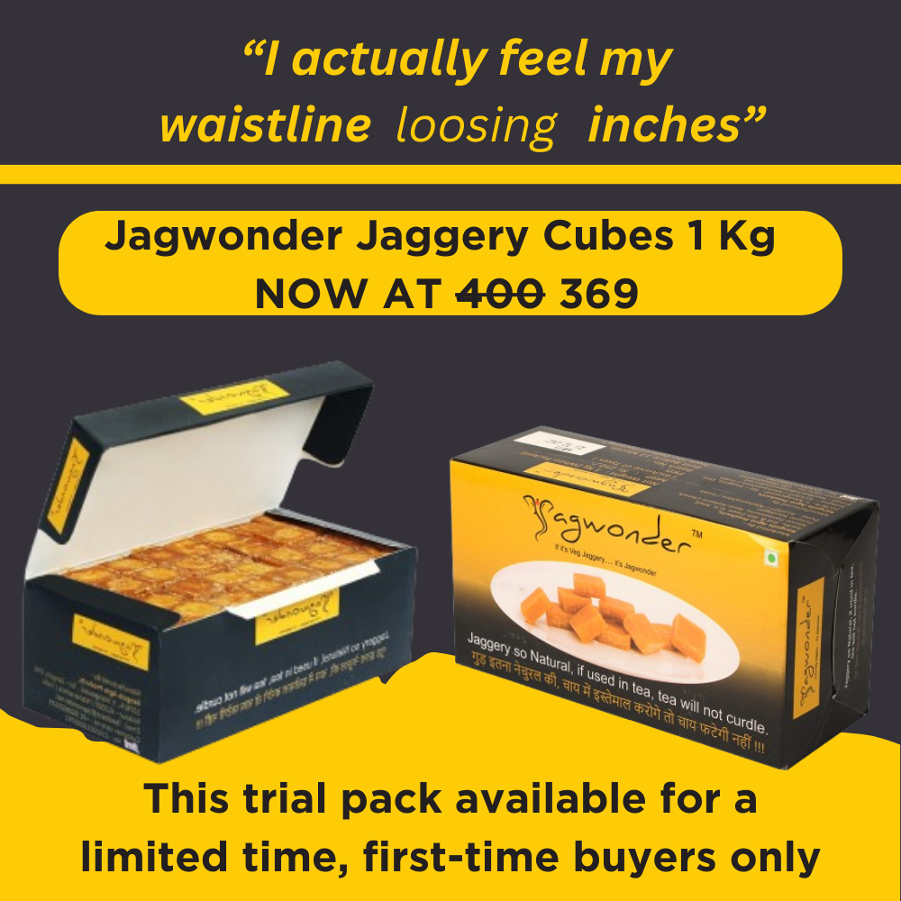Jagwonder Jaggery Cubes 1 Kg in 5 gm cubes form, 1kg